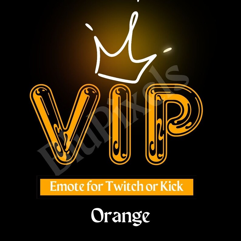 Emote for Twitch, Orange and Black Transparent Emote for Twitch, Kick ...