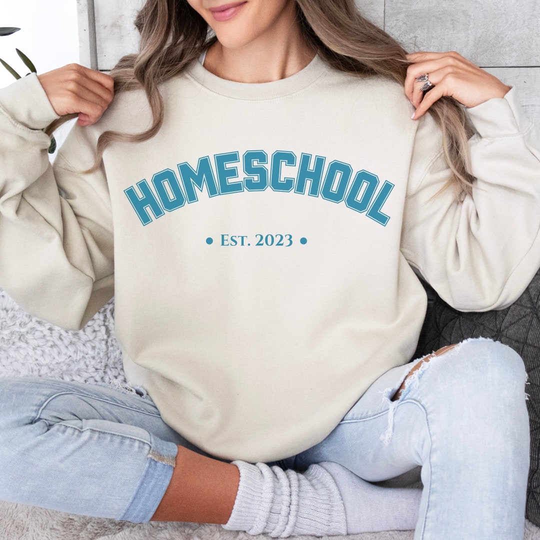 Personalized Homeschool Sweatshirt, University Style Homeschool Shirt ...