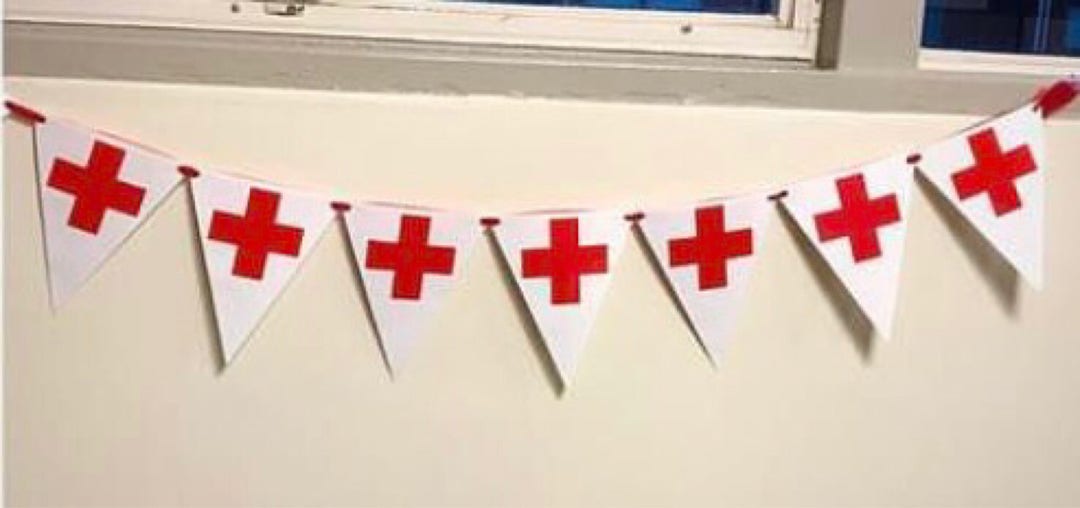 Red Cross Banner - Etsy