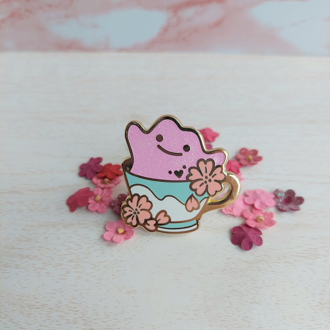 Sakura Teatime - Mimic Teacup Monster - A Hard Enamel Pin - Etsy
