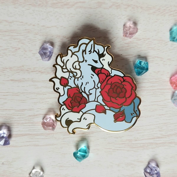 Hard Enamel Kitsune Pins - Etsy
