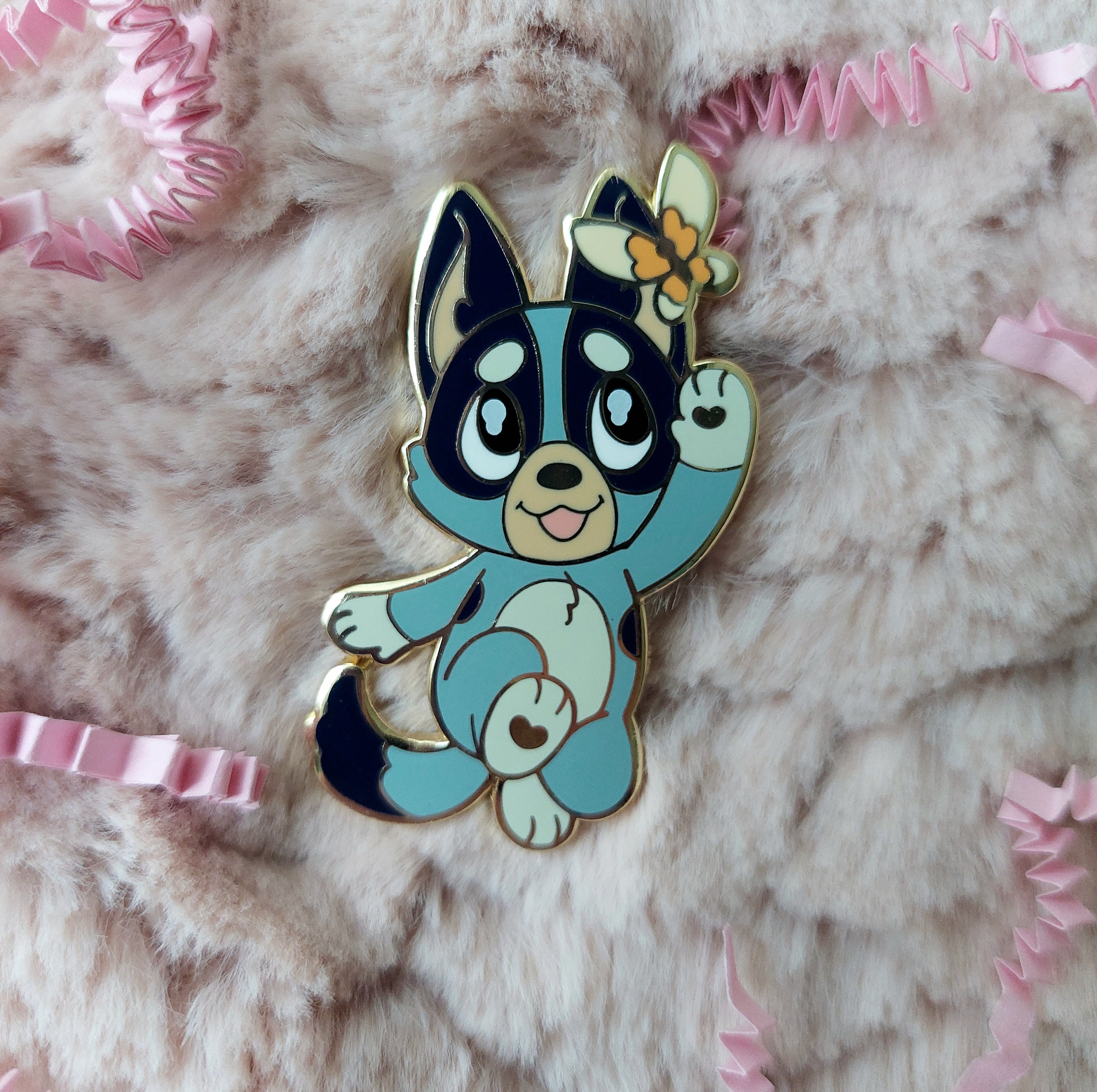Little Blue Pup - A Hard Enamel Pin - Etsy