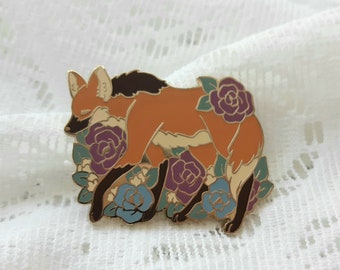 Wolf Pin | Etsy