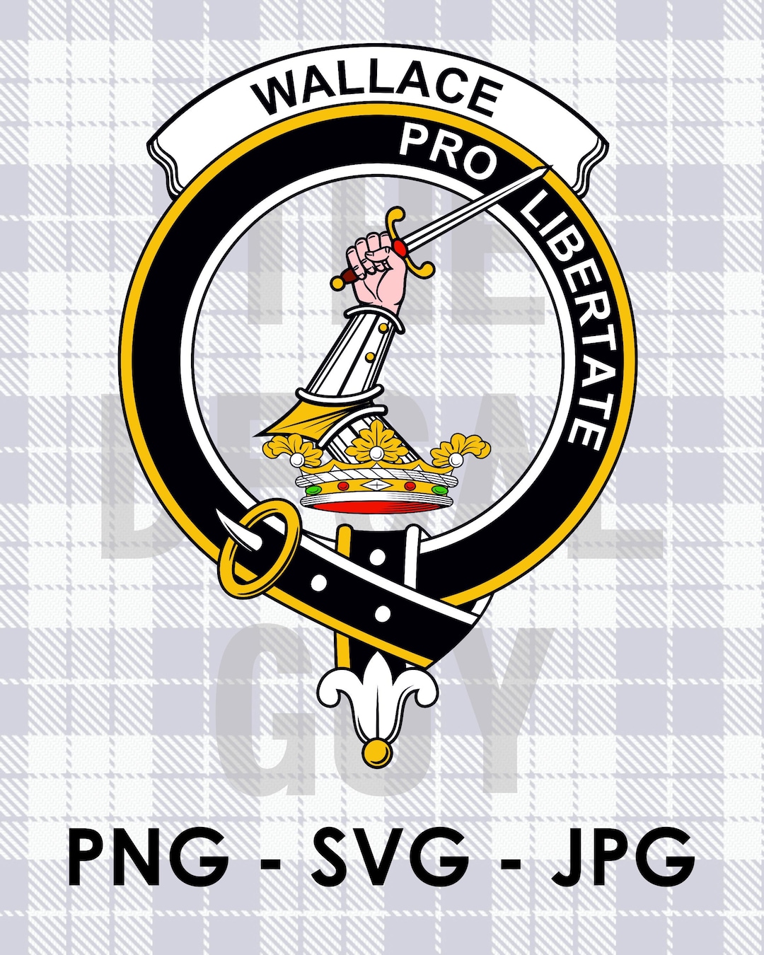 Wallace Clan Crest: Scottish Badge (PNG SVG JPG) - Etsy