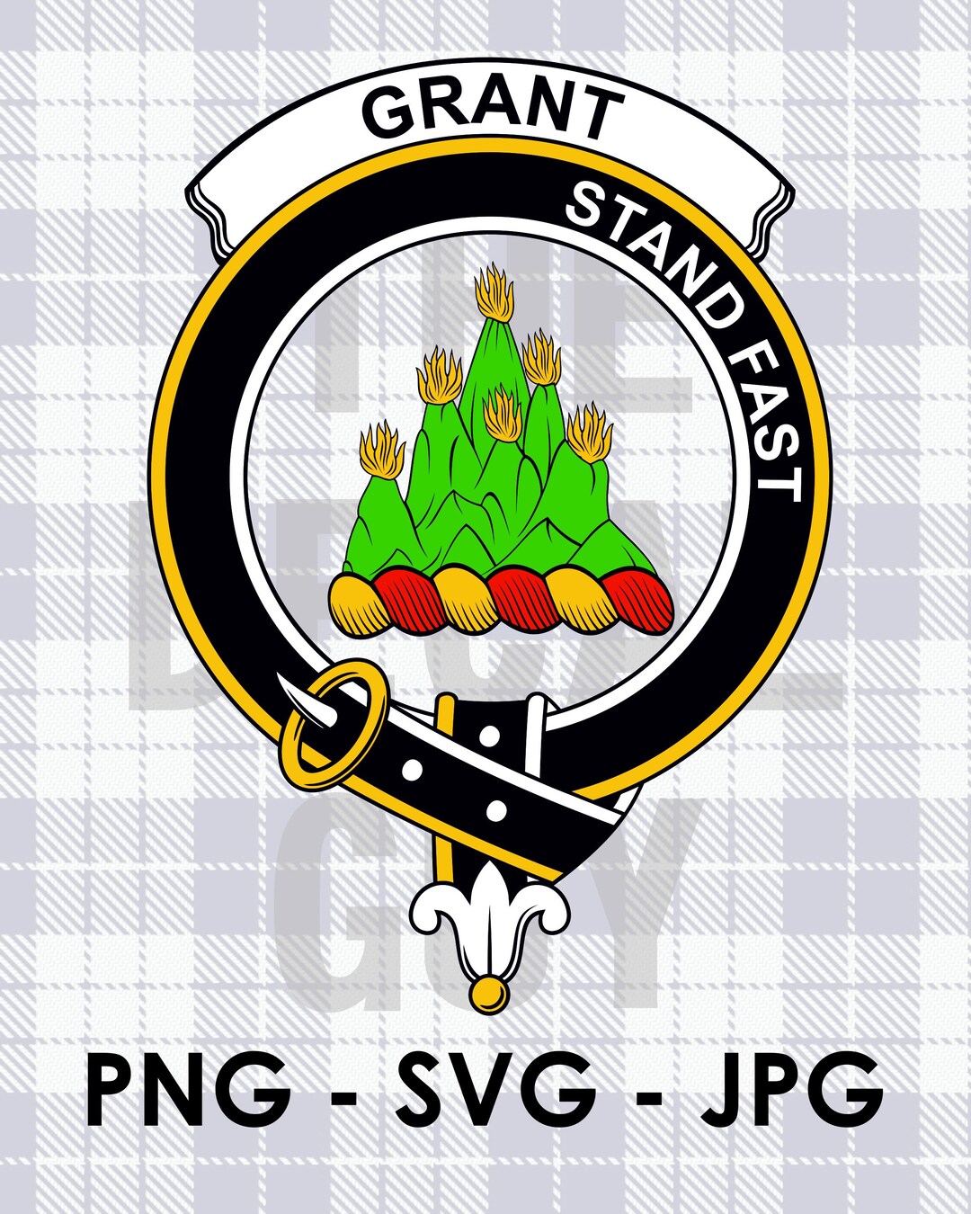Grant Scottish Clan Crest Badge: SVG, PNG, JPG for Crafts - Etsy