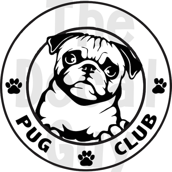 Pug Svg - Etsy