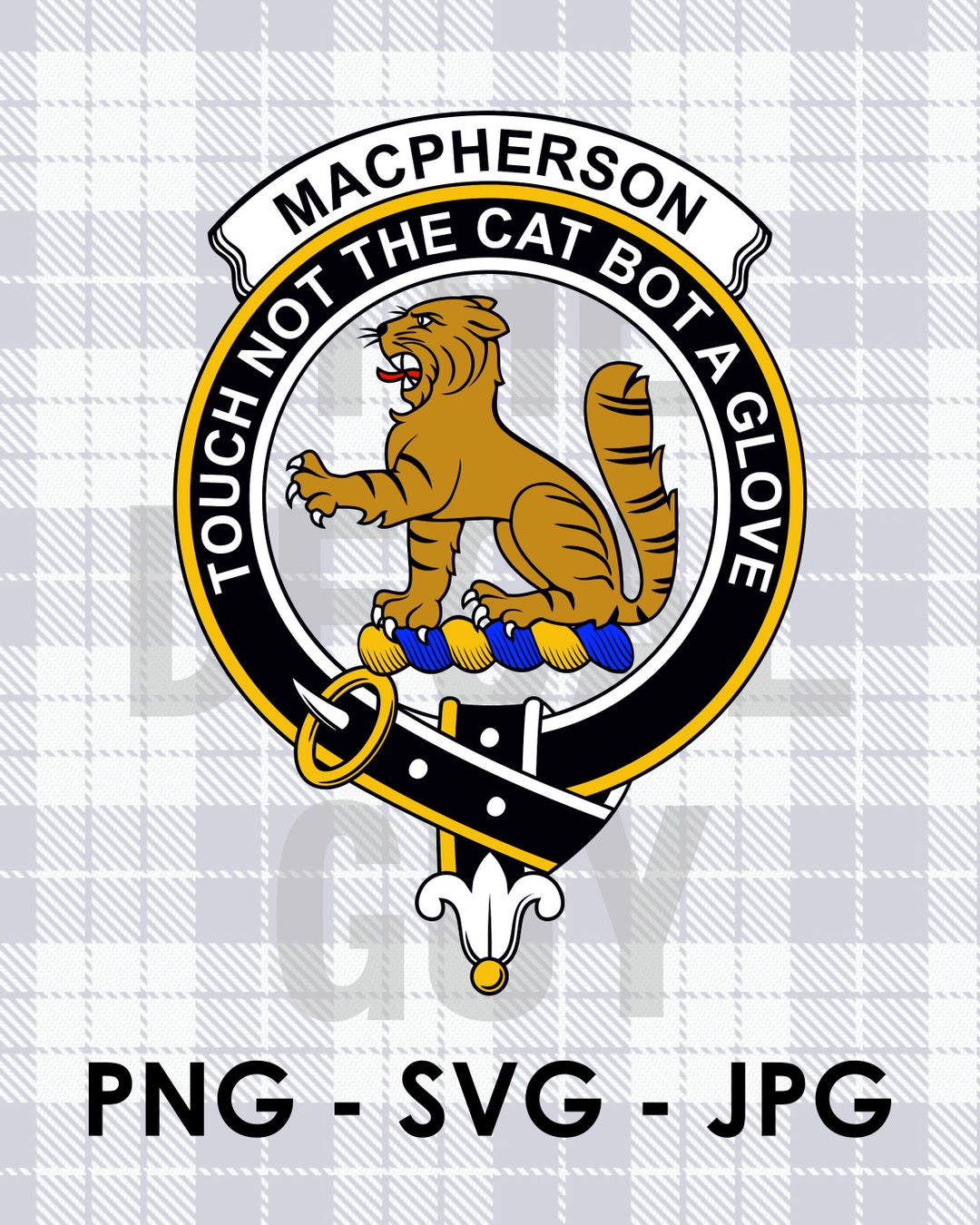 Macpherson Scottish Clan Crest Badge: SVG, PNG, JPG for Vinyl ...