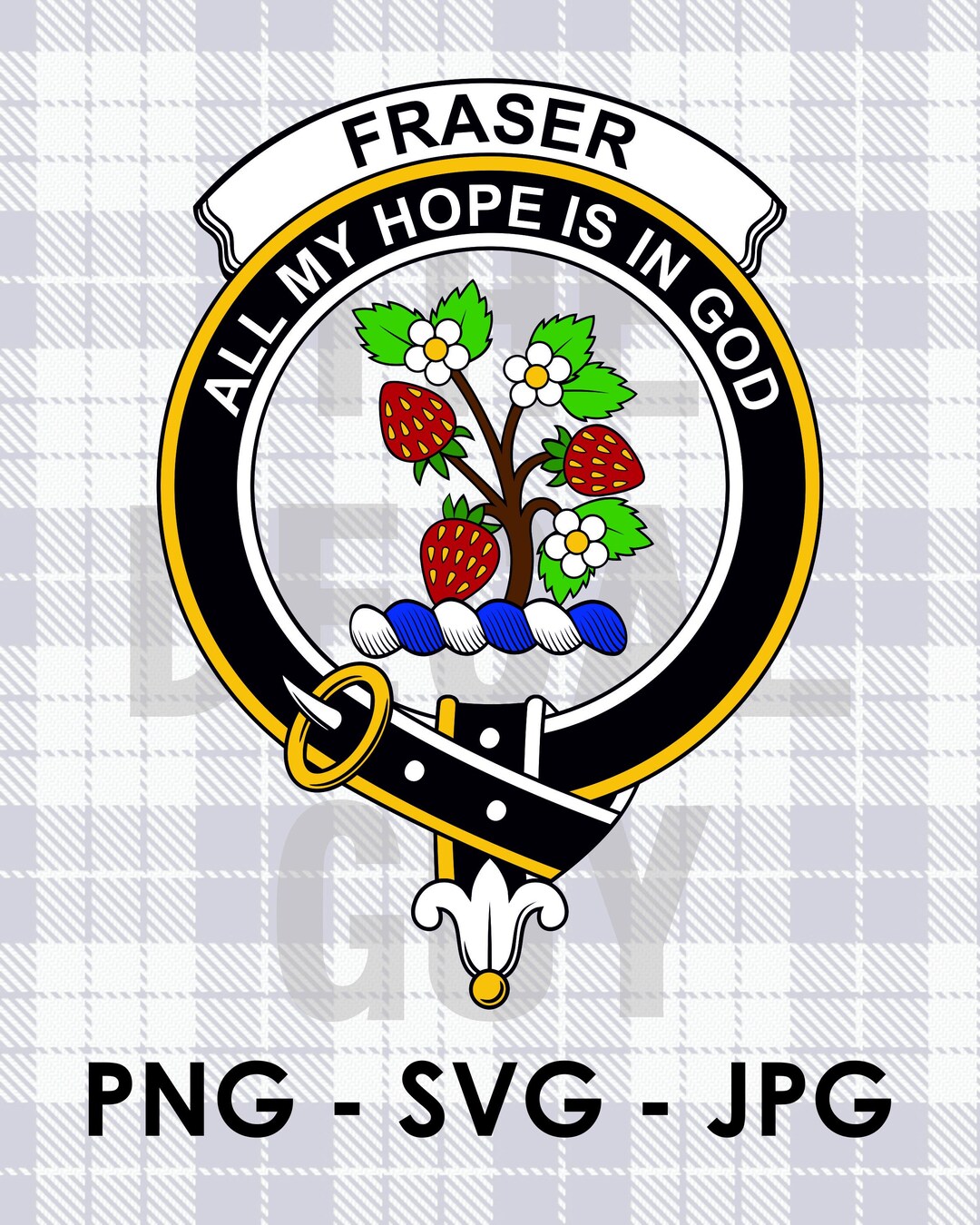 Fraser Scottish Clan Crest Scotland PNG SVG JPG Scottish Clans Clan ...