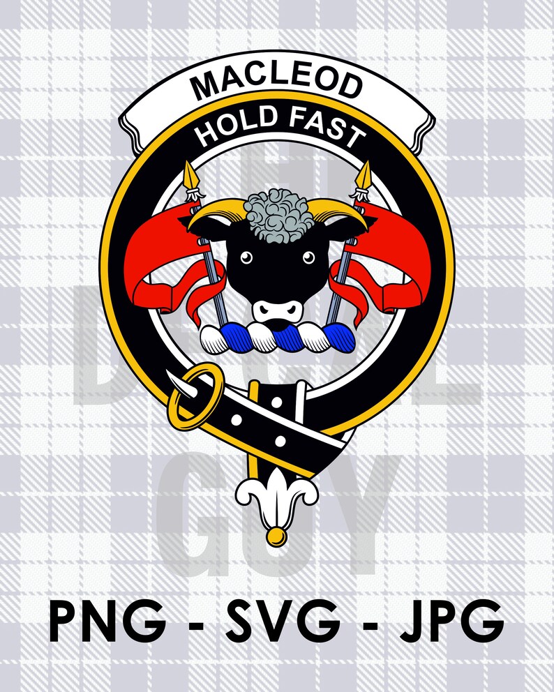 Macleod Scottish Clan Crest: Badge for Vinyl, Sublimation, Laser (PNG ...