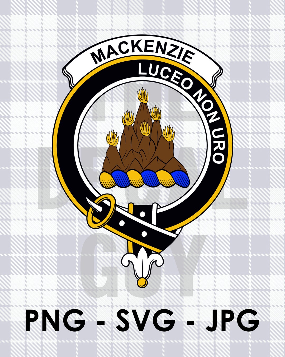 Mackenzie Scottish Clan Crest Scotland Clan PNG SVG JPG Scottish Clans ...