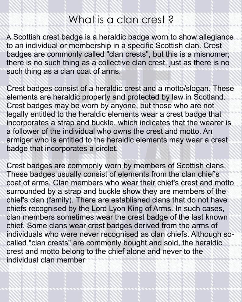 Mackinnon Scottish Clan Crest: PNG SVG JPG Files for Vinyl, Sublimation ...