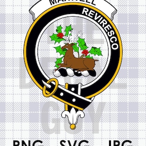Maxwell Scottish Clan Crest Scotland PNG SVG JPG Scottish Clans Clan ...