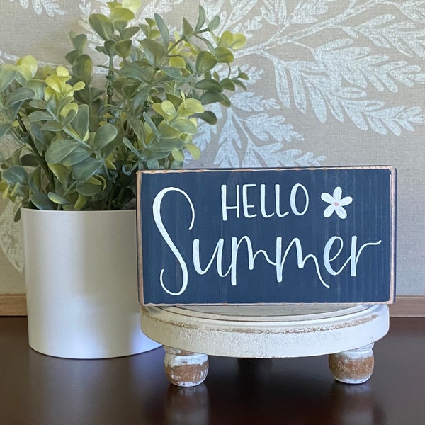 Summer Block Sign - Etsy