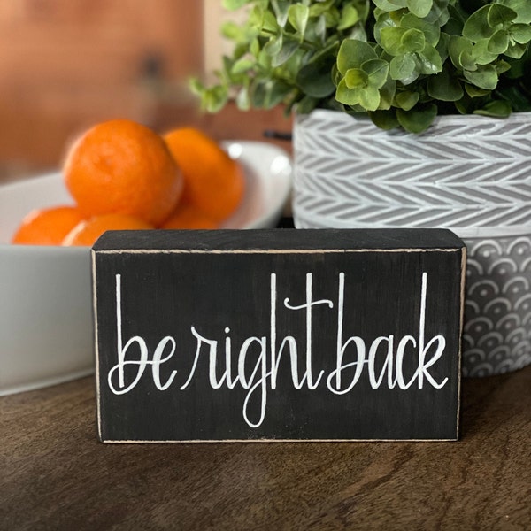 Be Right Back Signs - Etsy