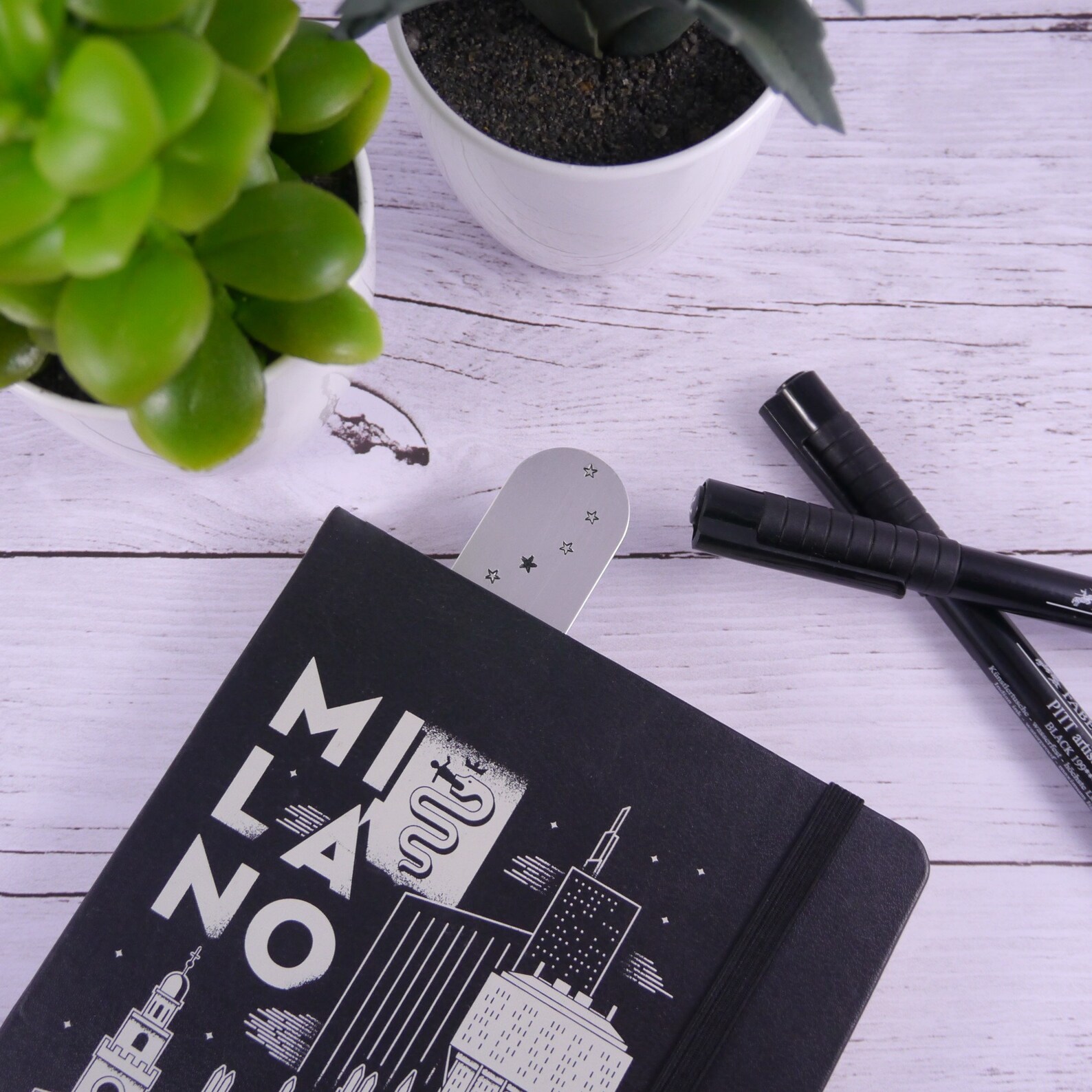 Hand-engraved Metal Bookmarks - 1000 Books for 1000 Lives - Star ...