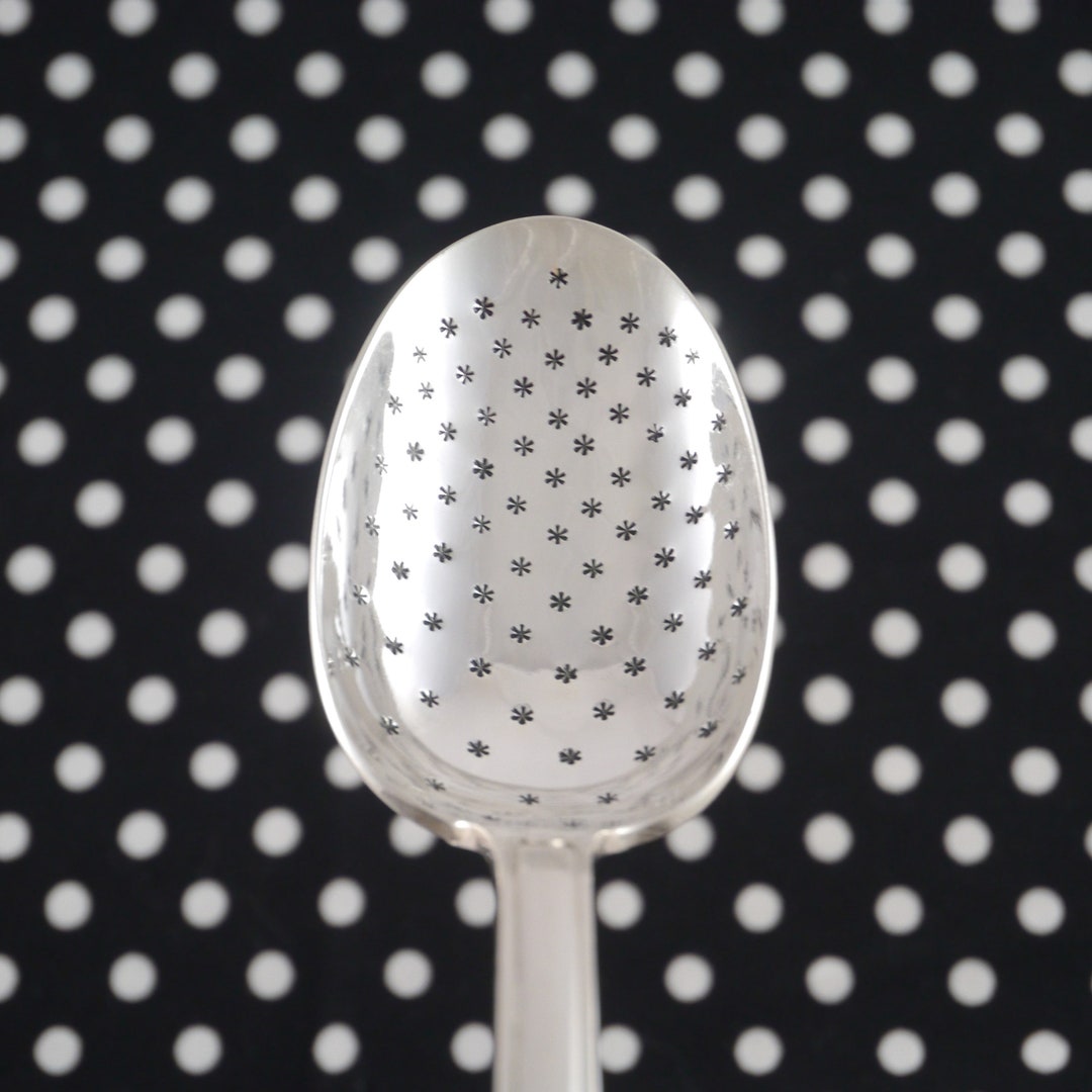 Starry Tablespoon Vintage Hand-engraved Spoon Star Pattern - Etsy