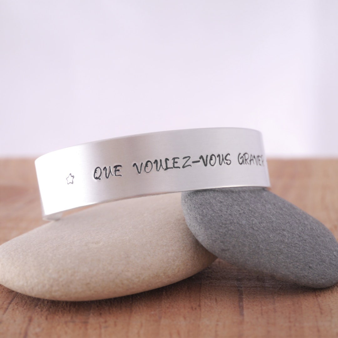 50-character Metal Custom Bracelet Customizable Rush Bracelet Custom ...