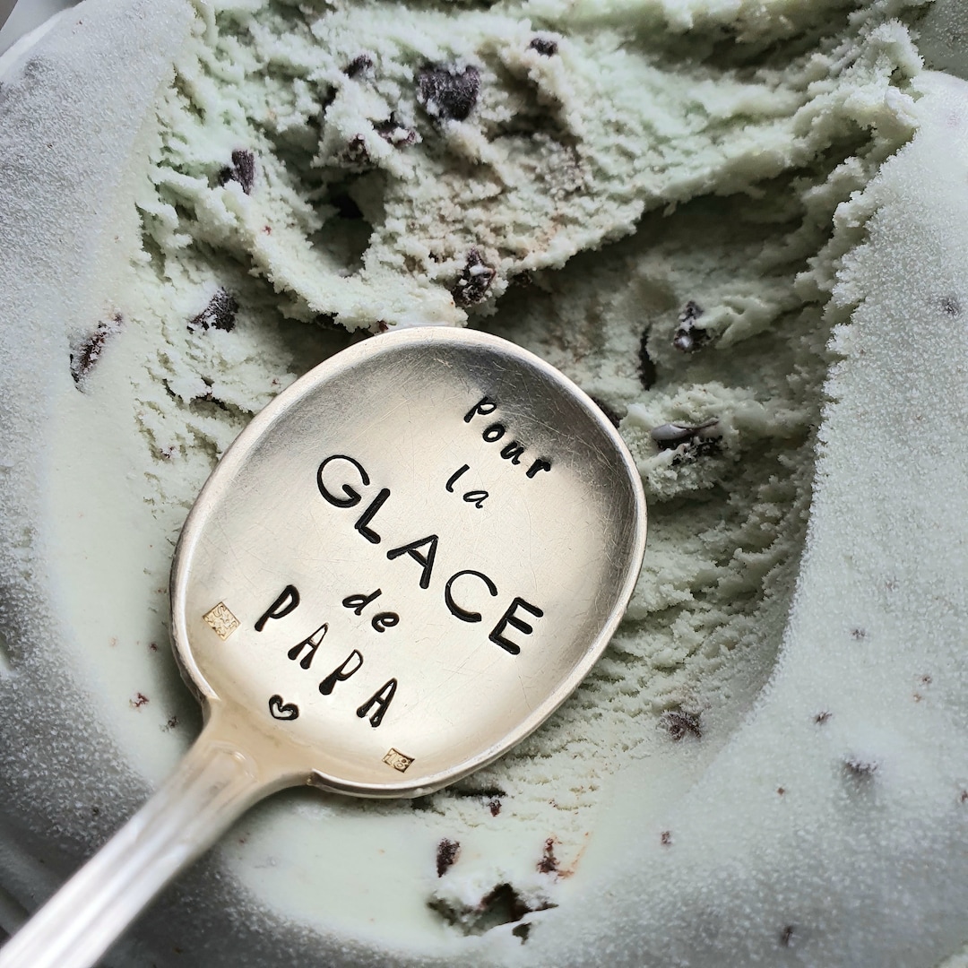 Engraved Ice Cream Scoop Pour La Glace De Papa Gourmet Gift - Etsy