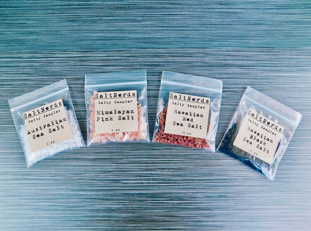Salty Sampler 4 Pack Saltnerds Collection Gourmet Salt Gift Set Fine ...
