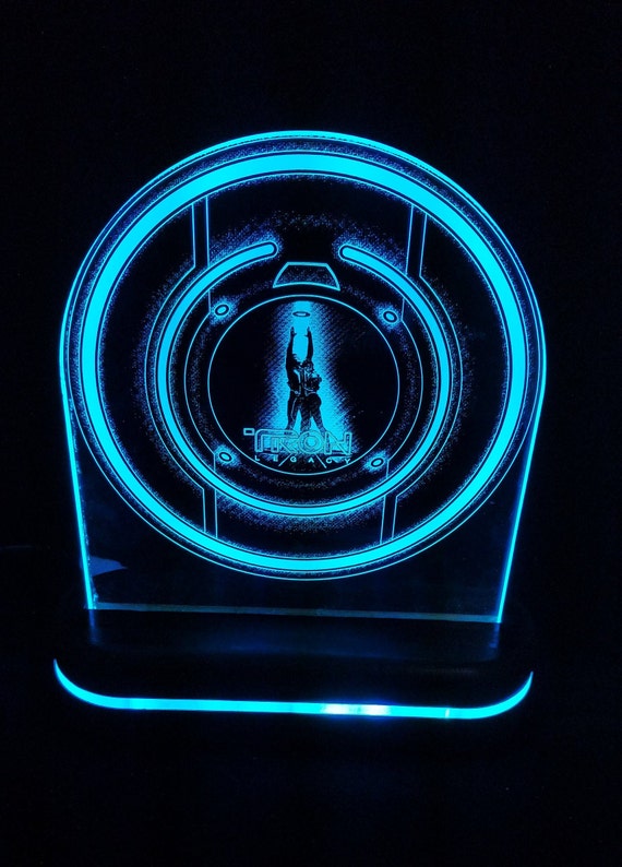 Tron Identity Disk Infinite Color Changing LED Laser Etched - Etsy