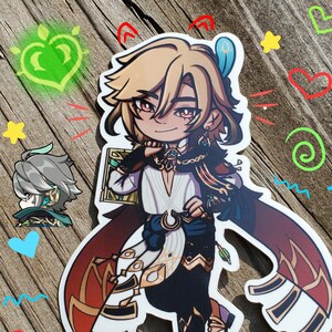 Genshin Impact Kaveh Chibi Sticker - Etsy