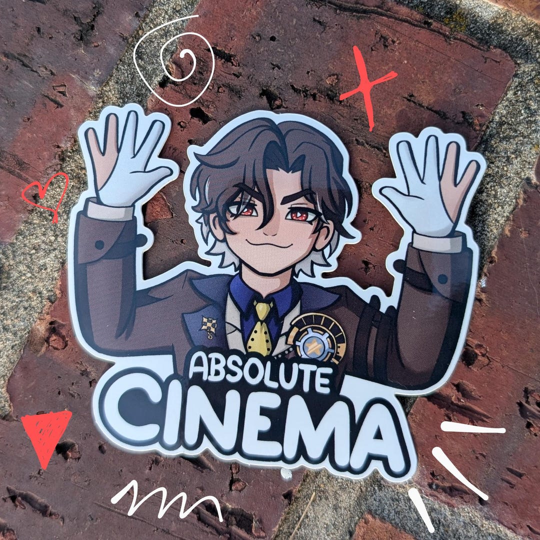 Mr Reca Honkai Star Rail Absolute Cinema Vinyl Sticker - Etsy