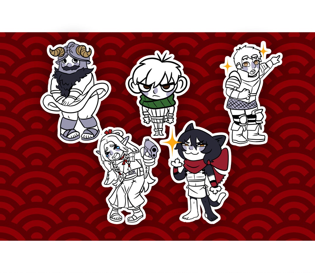 Dungeon Meshi Doodle Sticker Pack - Etsy