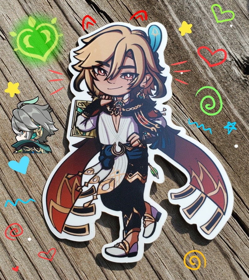 Genshin Impact Kaveh Chibi Sticker - Etsy Ireland