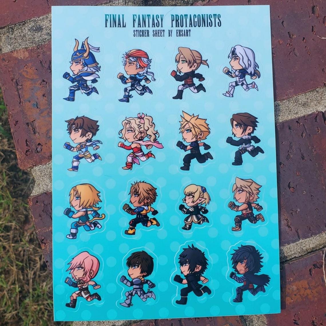 Final Fantasy Protagonists Sticker Sheet - Etsy