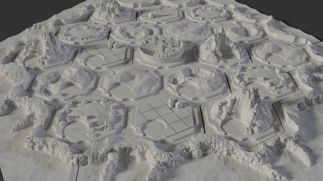 3D Print STL Files for the 3d, Magnetic Game Board Compatible With ...