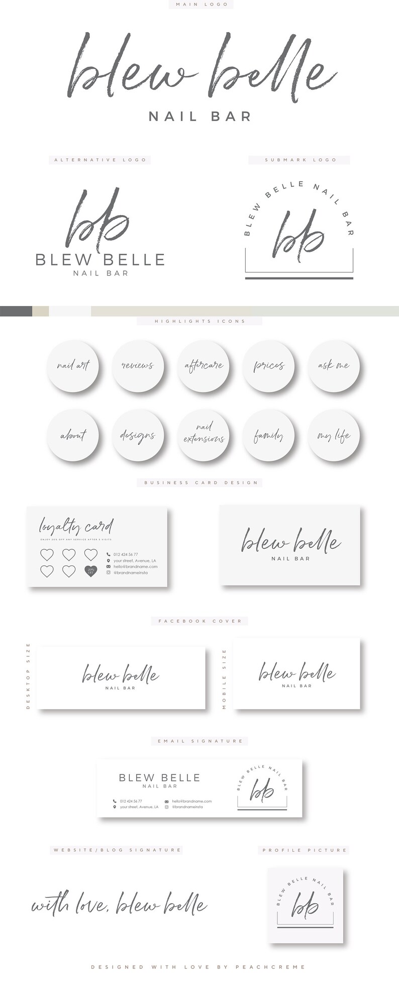 Nail Artist Logo Design Nail Extension Logo Nail Studio - Etsy