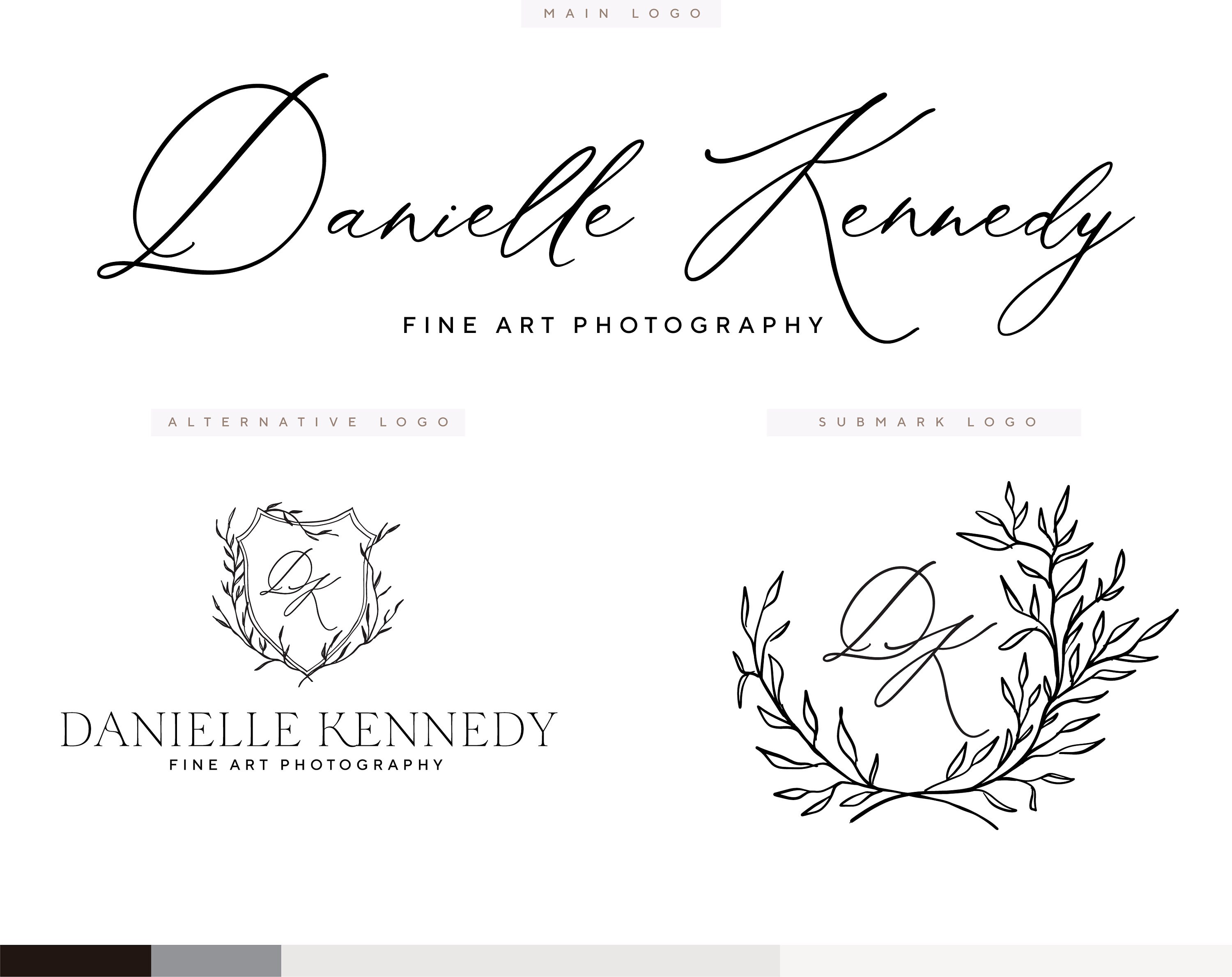 Paper Fine Art Logo Photographer Logo Premade Logo Elegant Logo Script ...