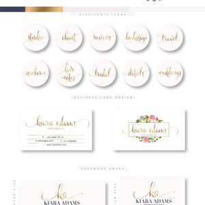 Floral Wedding Logo Gold Greenery Logo Gold Botanical Logo - Etsy