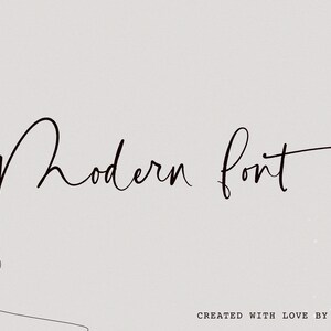 Calligraphy Font Modern Calligraphy Heart Fonts Wedding - Etsy