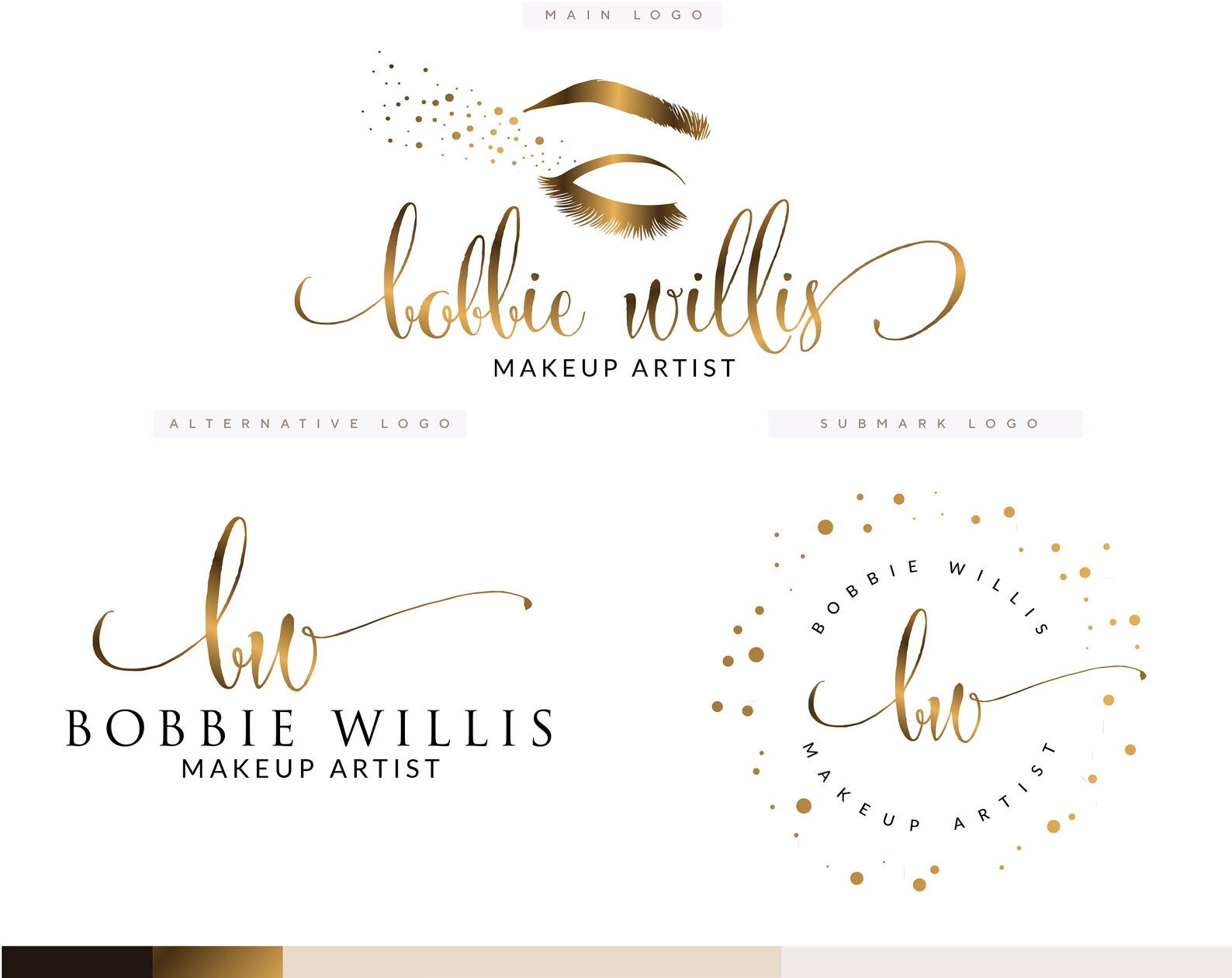 Lash Logo Design Gold Lash Extension Logo Glitter Logo | Etsy
