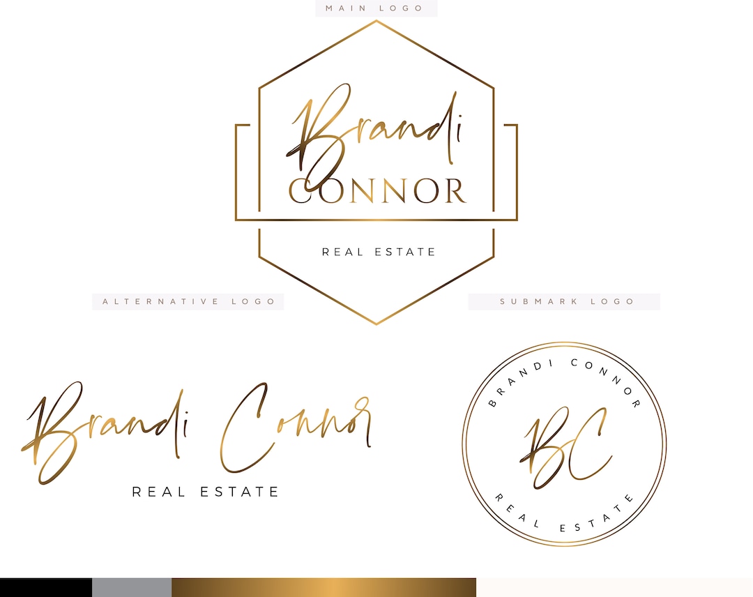 Real Estate Branding Kit Realty Logo Design Luxury House - Etsy