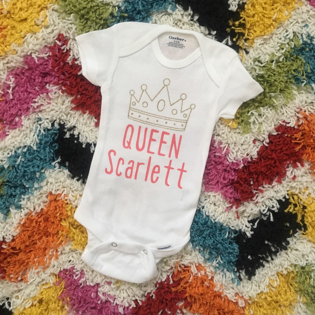 Queen Onesie // Princess Onesie // Personalized Girl Onesie // Baby ...