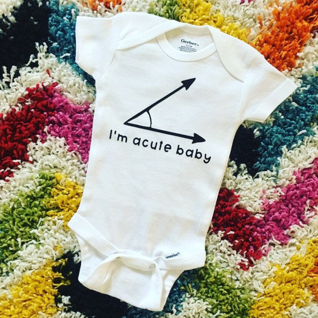 Im Acute Baby // Math Teacher // Math Onesie // New Mom Gift // Girl ...