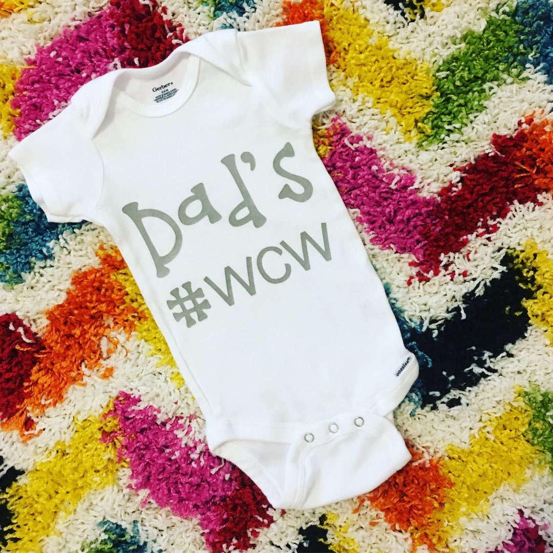 Dad Onesie // Dad Onesie Funny // Dad's WCW // Daddy's Girl // Baby ...