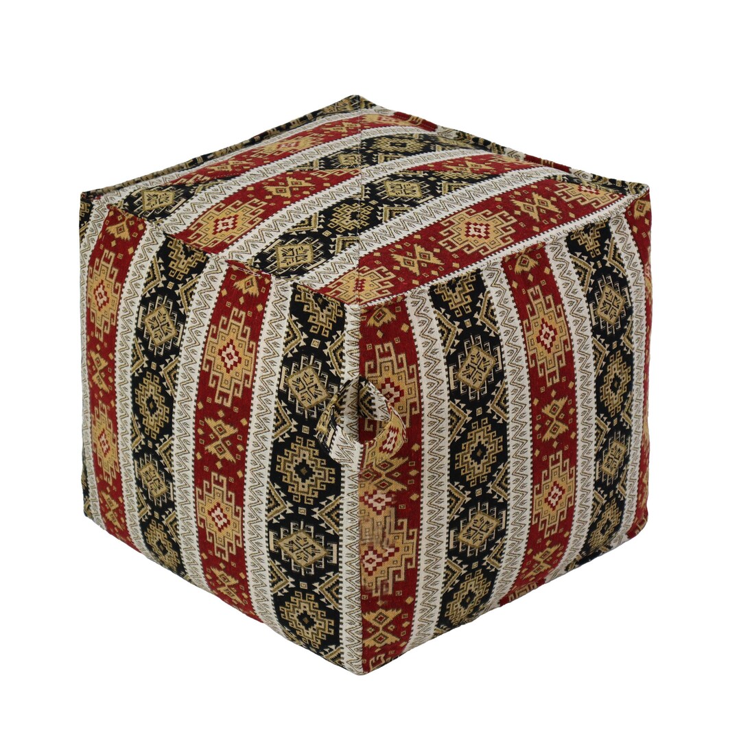 DIY BIRD Modern Bohemian Unstuffed Square Pouf Cover Only Elegant ...