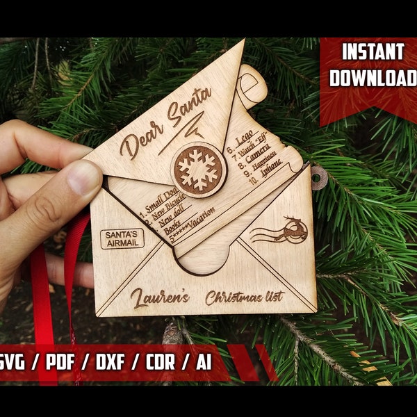 Dear Santa Ornament - Etsy