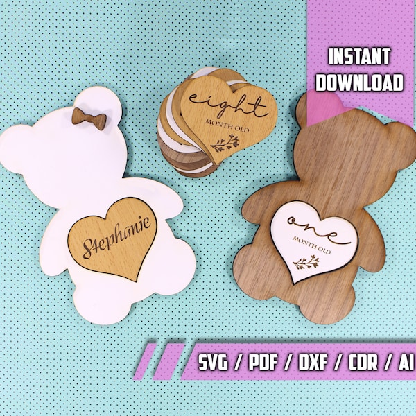 Baby Monthly Milestone Svg - Etsy