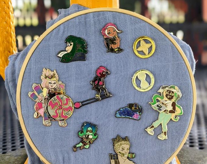 Splatoon 2 Octo Expansion Enamel Pins - Etsy