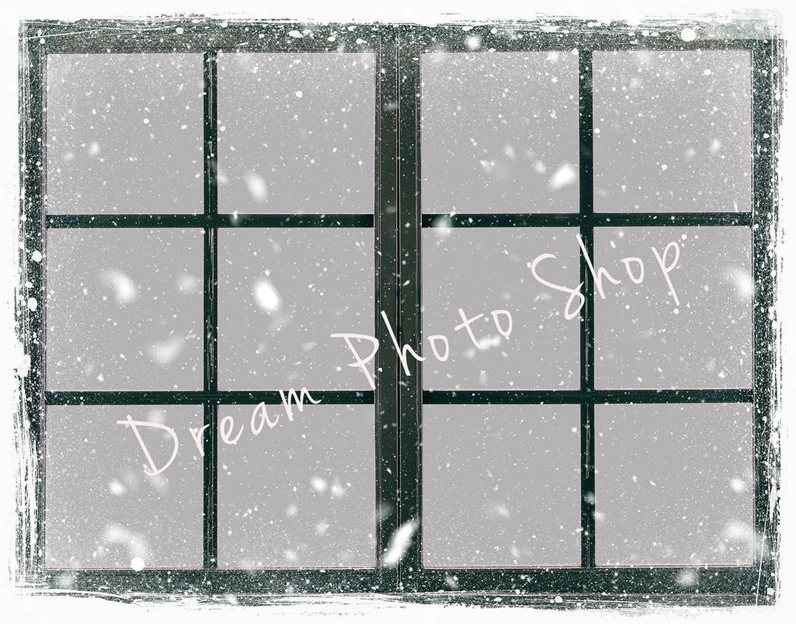 Snowy Window Overlay PNG Photoshop Overlay Fantasy Magic - Etsy Israel