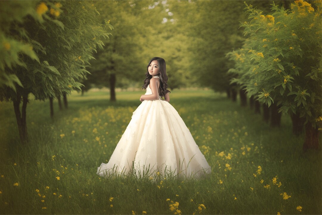 Green Field With Trees, Flowers, Backdrop, Digital, Child Photo ...