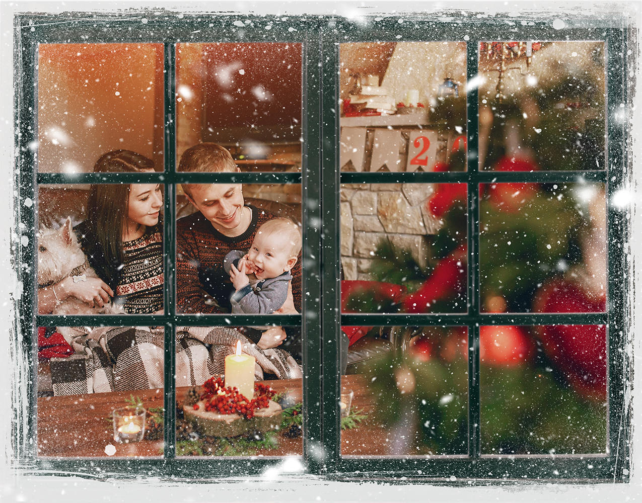 Snowy Window Overlay PNG Photoshop Overlay Fantasy Magic | Etsy Canada