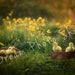 Digital Backdrop, Charming Chickens Digital Background, Springtime ...