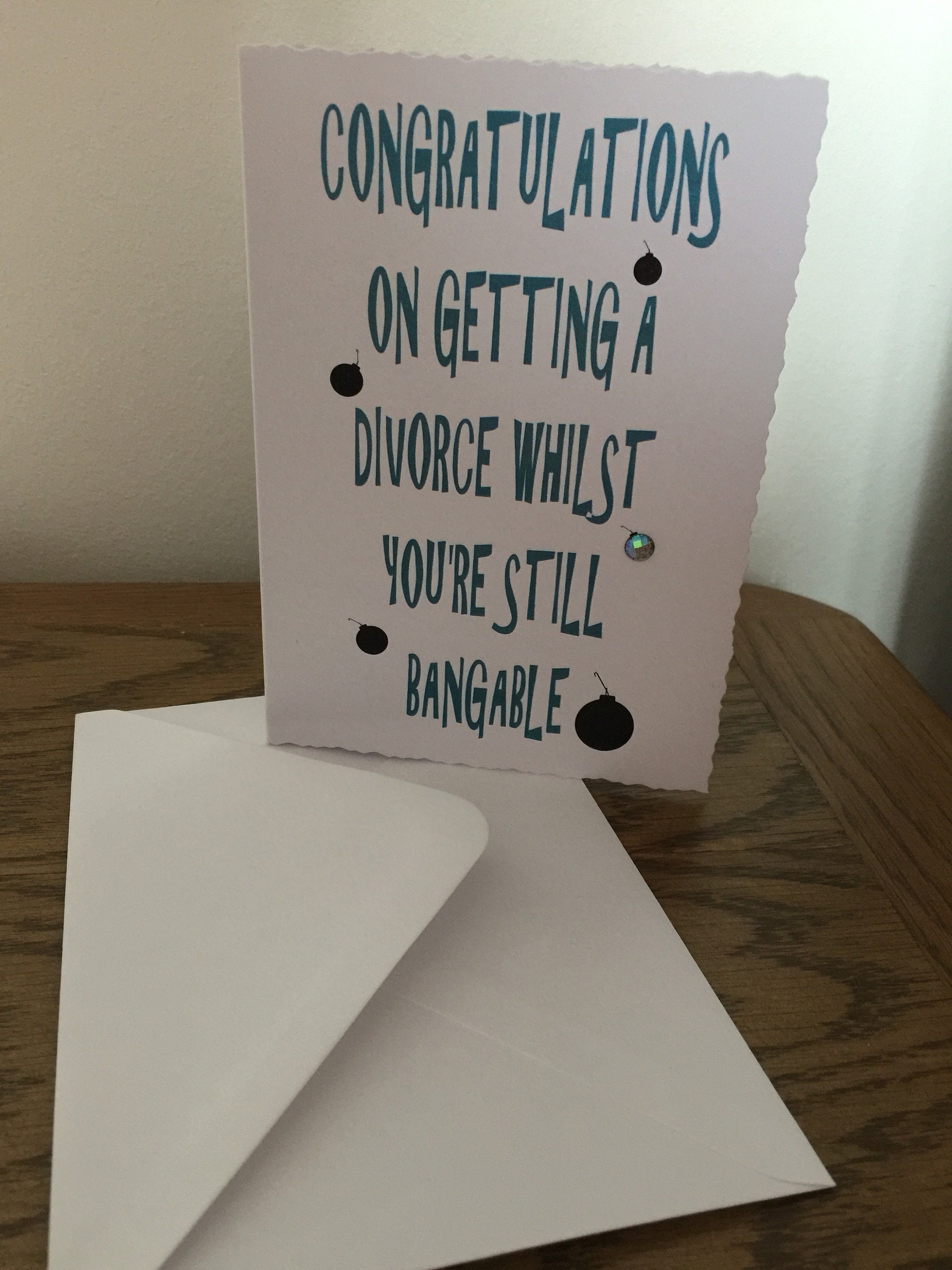 Congratulations on Your Divorce Funny Uplifting Card for Her Divorcee ...