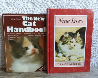 Vintage Cat Book | Etsy