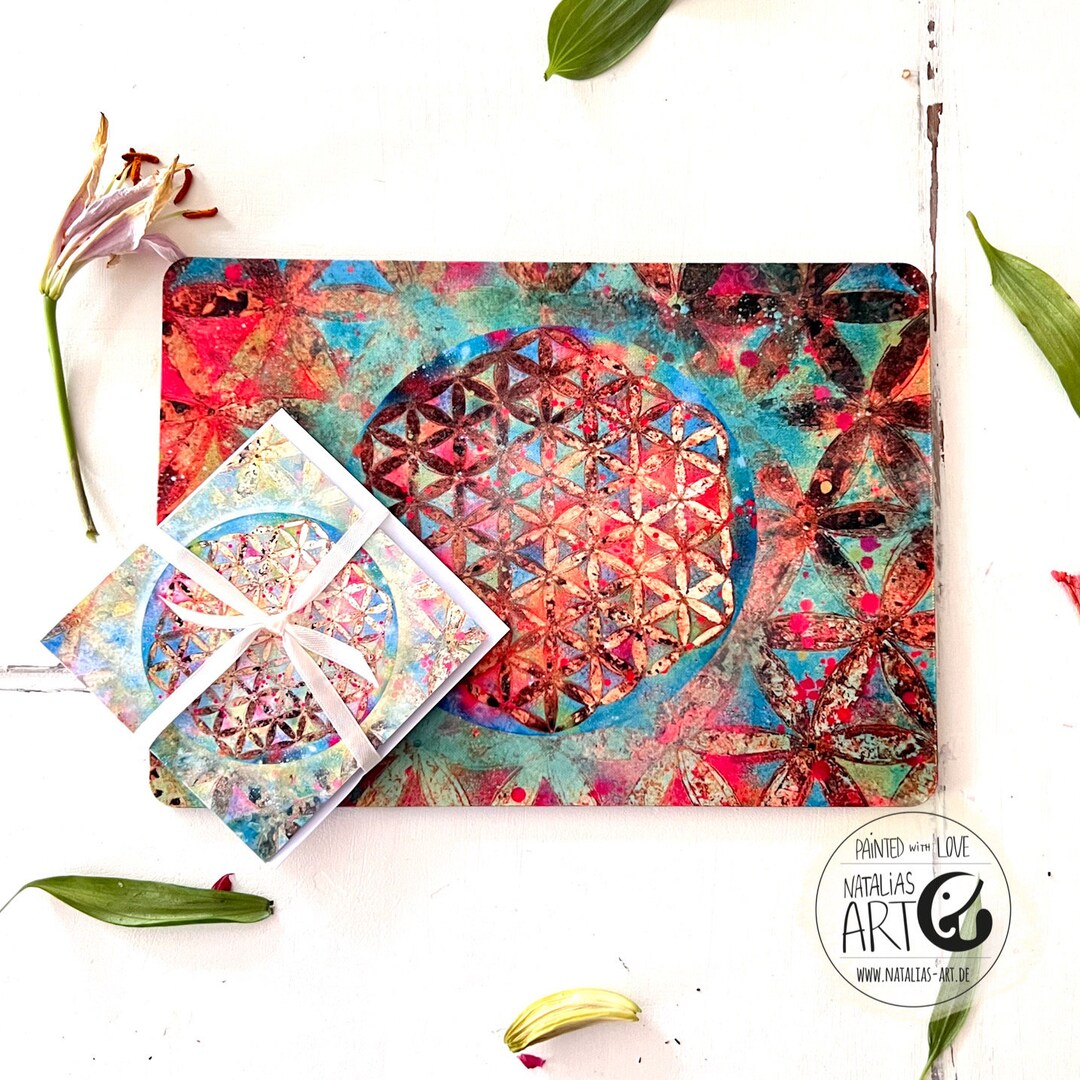 Bundle Satori Flower of Life Flower of Life Mousepad Pad Base With Card ...